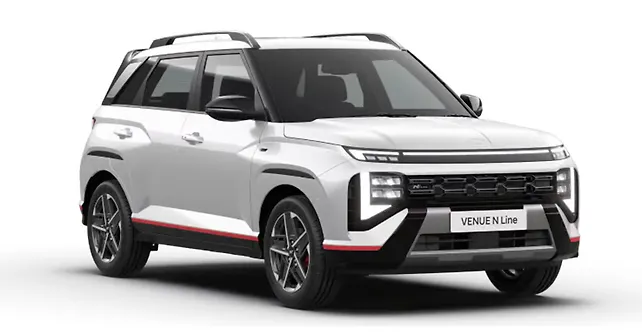 Hyundai Venue N Line Atlas White Colour - CarWale