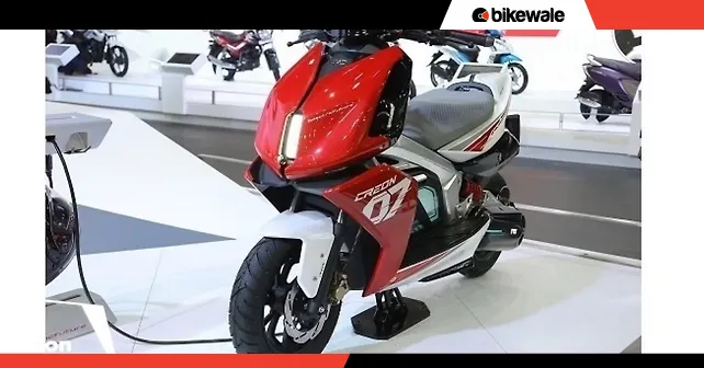 TVS Creon-based electric scooter spied testing - BikeWale