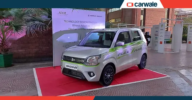 Maruti reveals Wagon R flex-fuel prototype - CarWale