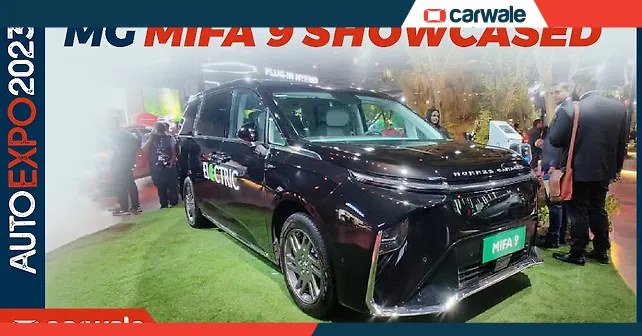 MG MIFA 9 showcased at Auto Expo 2023 - CarWale