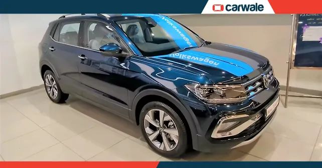 Volkswagen Taigun Lava Blue colour variant arrives at dealerships - CarWale