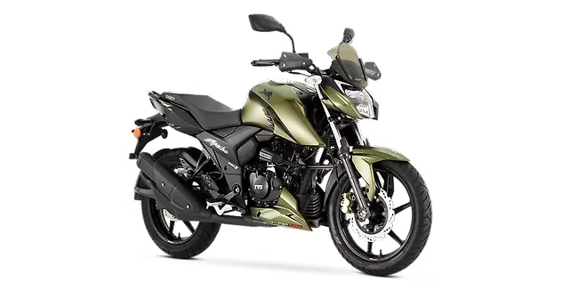 TVS Apache RTR 160 4V Golden Green unveiled - BikeWale