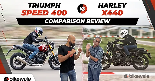 Video: Triumph Speed 400 vs Harley Davidson X440 Comparison Review ...