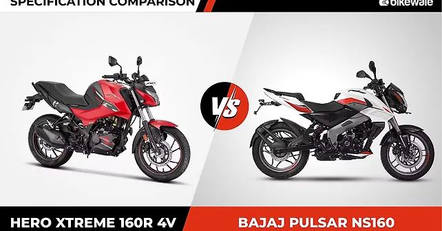 Hero Xtreme 160R 4V vs Bajaj Pulsar NS160: Specification Comparison - BikeWale
