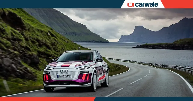 Audi Q6 E-Tron teased with second-gen digital OLED headlamps - CarWale