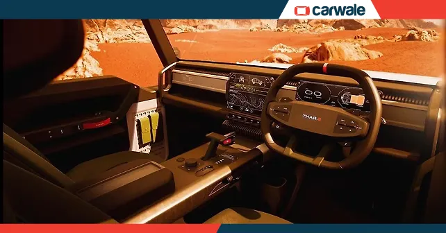 Mahindra Thar.e interior revealed - CarWale