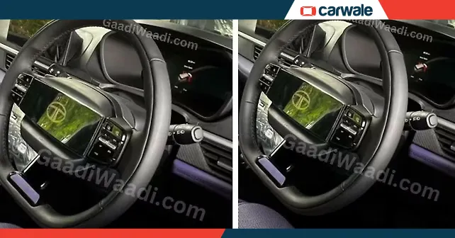 Tata Nexon facelift real-world interior images leaked - CarWale