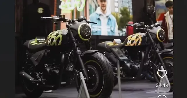 Royal Enfield Hunter 350 Custom showcased at EICMA - BikeWale