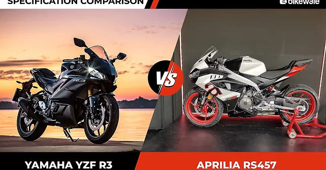 Yamaha YZF-R3 vs Aprilia RS457: Specification Comparison - BikeWale