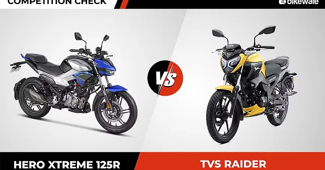 Hero Xtreme 125R vs TVS Raider 125 – Competition Check - BikeWale