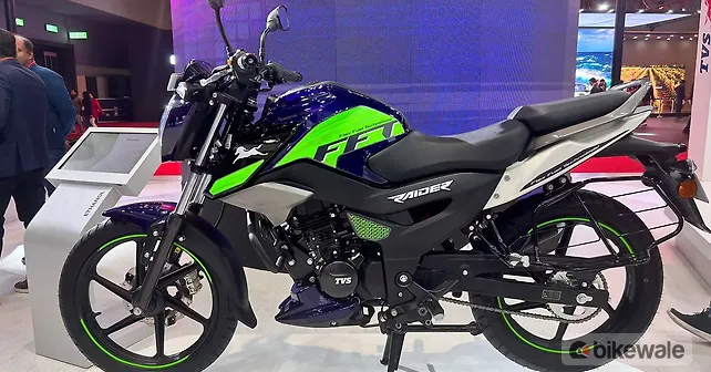 TVS Raider 125 flex-fuel version unveiled at Bharat Mobility Expo 2024 ...