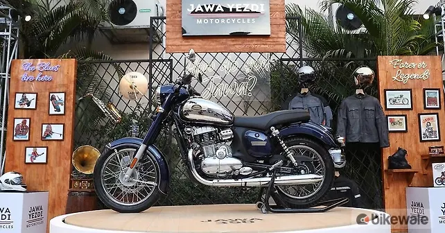 Jawa 350 blue colour showcased in India; launch soon - BikeWale