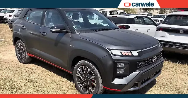 Hyundai Creta N Line Titan Grey Matte spied ahead of launch - CarWale