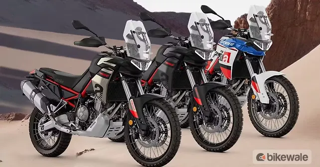 Aprilia Tuareg 660 to be available in three colours - BikeWale