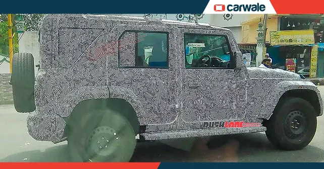 Mahindra Thar 5-door base variant spied ahead of launch - CarWale