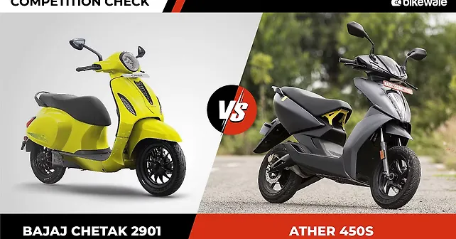 Bajaj Chetak 2901 vs Ather 450S – Competition Check - BikeWale