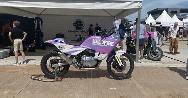 Royal Enfield 850cc adventure bike showcased in UK - BikeWale