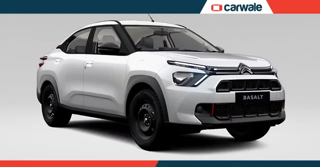 New Citroen Basalt base variant revealed - CarWale
