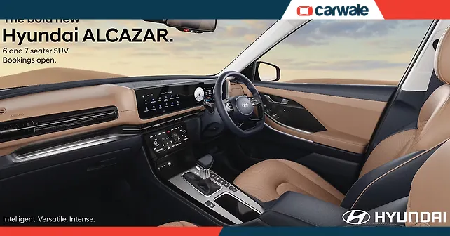 Hyundai Alcazar facelift interior revealed ahead of launch - CarWale