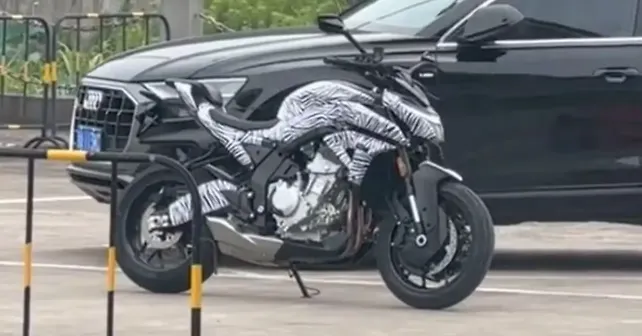 CFMoto 675 NK inline-triple street bike spied in China - BikeWale