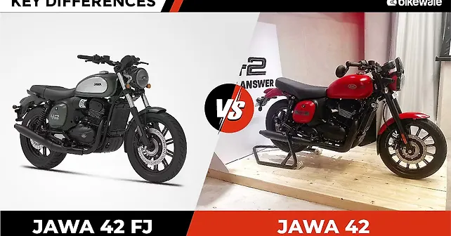 Jawa 42 FJ vs Jawa 42 : Key differences - BikeWale