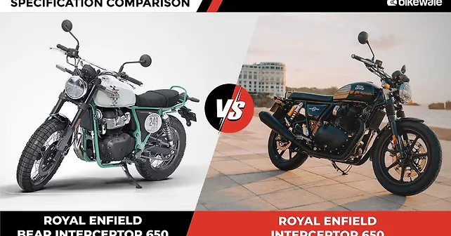 Royal Enfield Interceptor Bear 650 vs Interceptor 650 - Specification ...