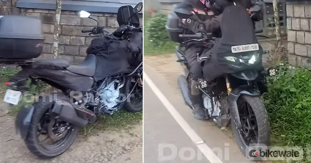 TVS 300cc adventure bike spied testing in India - BikeWale