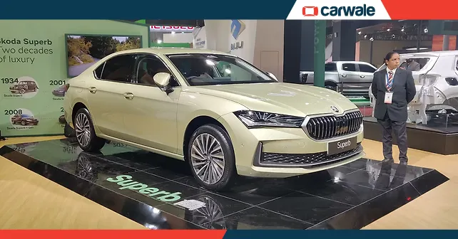 New Skoda Superb makes India debut at Bharat Mobility Expo 2025 - CarWale