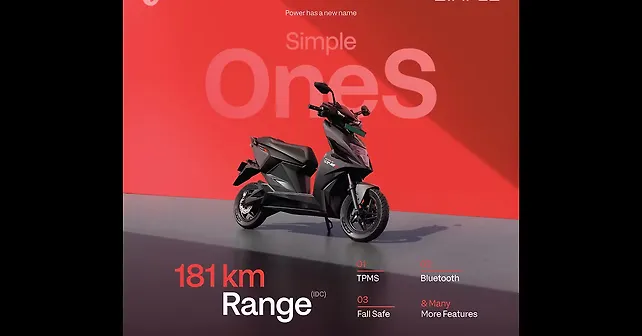 Simple One S Electric Scooter Launched at Rs. 1.40 Lakh - BikeWale