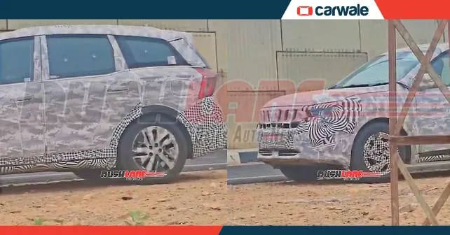 Mahindra XUV700 Facelift Fresh Spy Shots Reveal New Details - CarWale