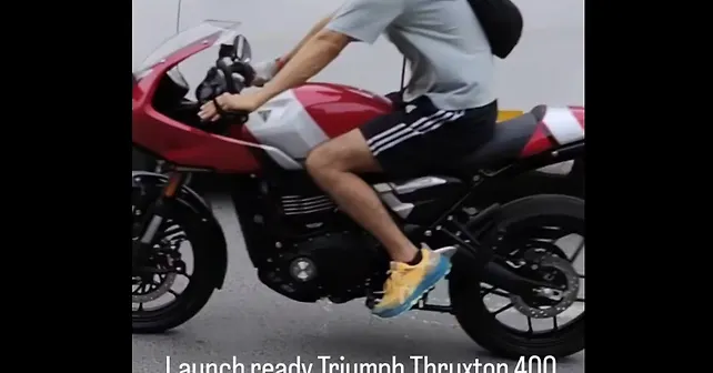 Triumph Thruxton 400 Spied Undisguised Ahead of Launch - BikeWale
