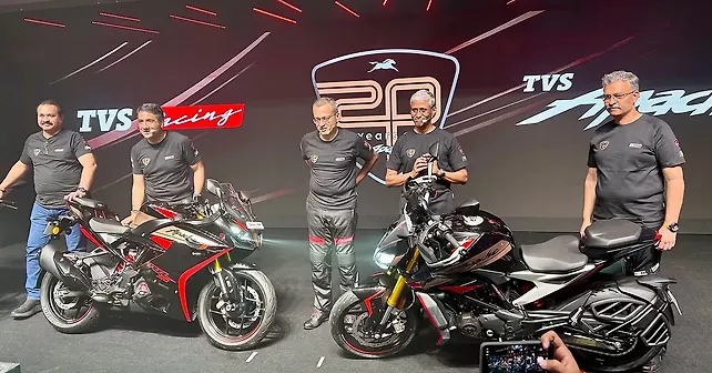 TVS Launches 20th Anniversary Special Edition Apache Motorcycles - BikeWale
