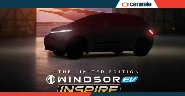 MG Windsor EV Inspire Teased: Special Edition - CarWale