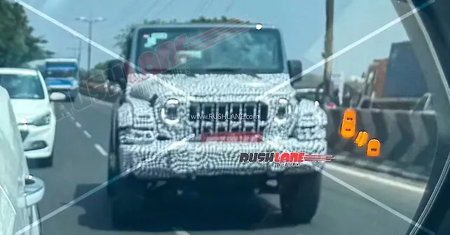 Thar Facelift Front View Image, Thar Facelift Photos in India - CarWale