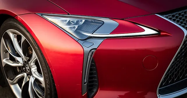 Lexus LC 500h Head Light And Tail Lights - CarWale