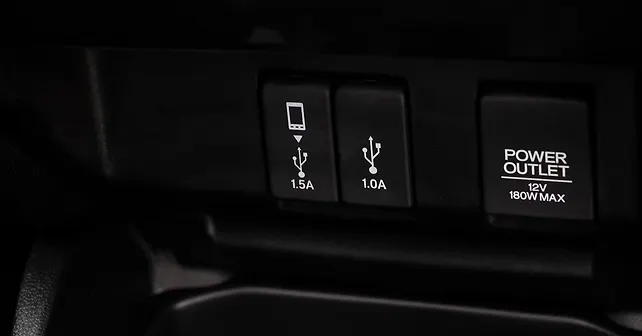 Honda WR-V Charging Ports - CarWale