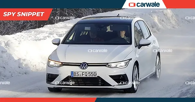 Volkswagen Golf R spied in snow; will get around 320 horsepower - CarWale