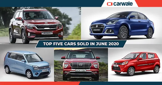 Top-five bestselling cars in India in June 2020 - CarWale