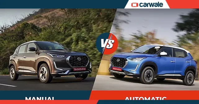 Nissan Magnite Turbo manual vs auto: performance figures comparison ...
