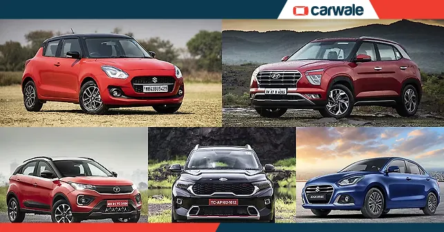 Top-five cars sold in India in May 2021 - CarWale