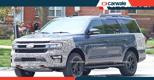 Ford’s upcoming full-size SUV Expedition spotted on test again - CarWale