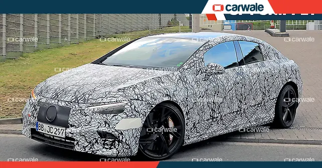 Mercedes-Benz EQE takes shape in first spied images - CarWale