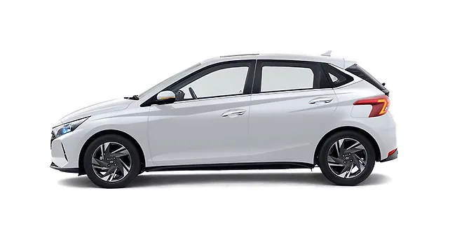 Hyundai i20 [2020-2023] Polar White with Black Roof Colour - CarWale