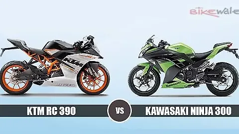 KTM RC390 vs Kawasaki Ninja 300 - BikeWale