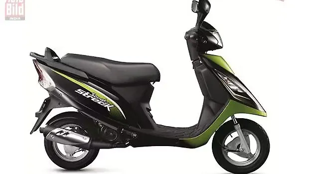 TVS Scooty Streak Front Three-Quarter Image - BikeWale