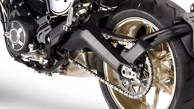 Ducati Scrambler Cafe Racer [2018] Rear Three-Quarter Image - BikeWale