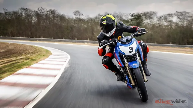 BikeWale Track Day 2019: TVS Apache RTR 200 Race Bike - BikeWale