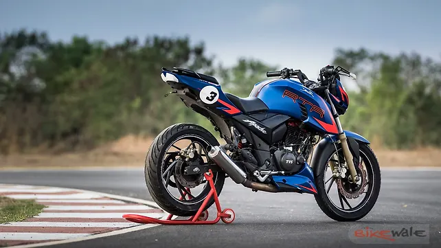 BikeWale Track Day 2019: TVS Apache RTR 200 Race Bike - BikeWale
