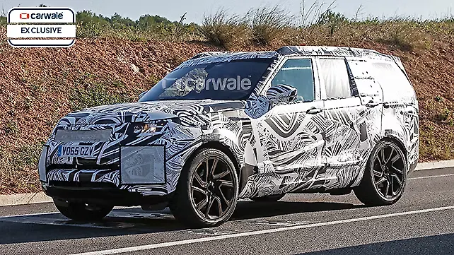 Next-gen Land Rover Discovery spotted on test - CarWale