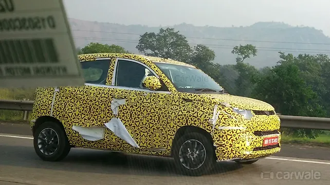 Mahindra XUV100 (S101) spotted on test again - CarWale